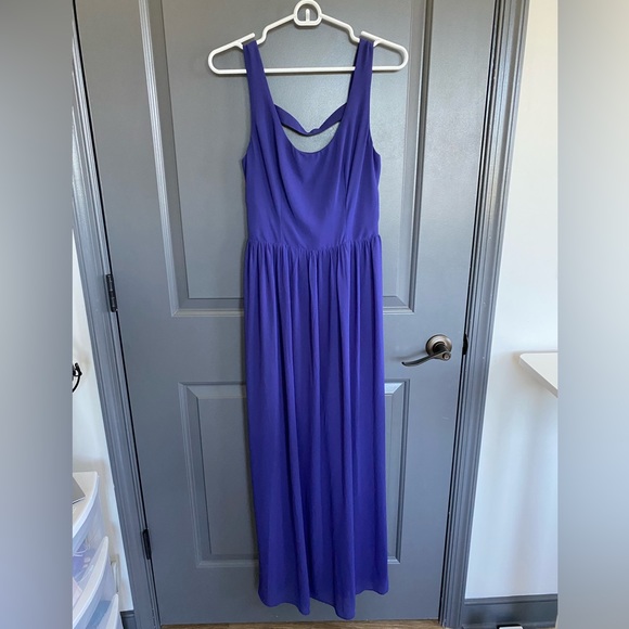 Alythea | Dresses | Alythea Chiffon Open Back Maxi Dress | Poshmark